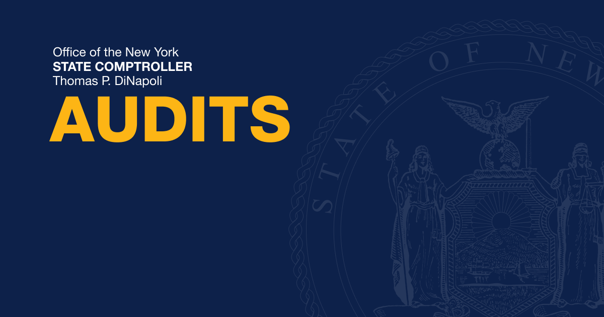 Audits | Office of the New York State Comptroller